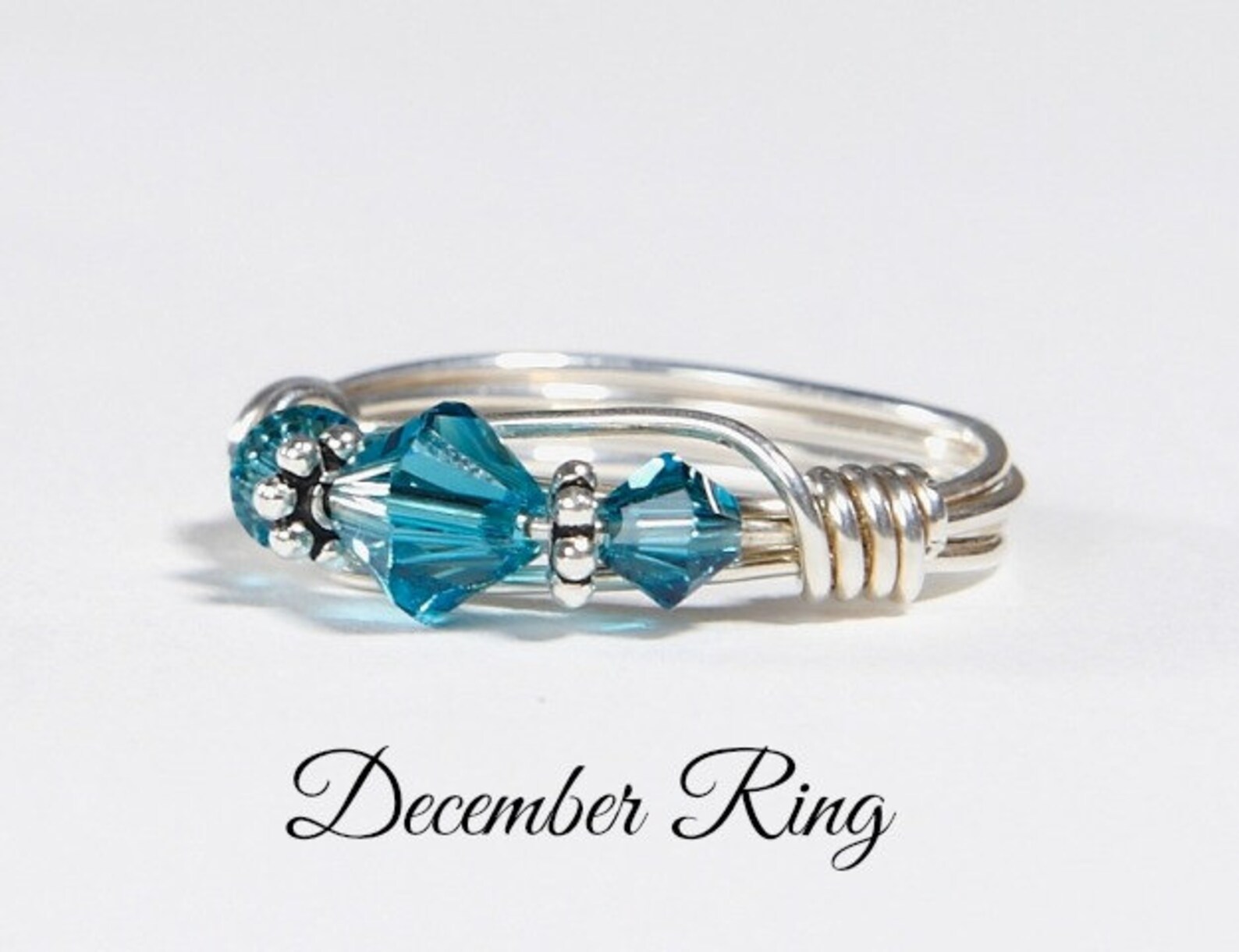 December Birthstone Ring: Handmade Sterling Silver December - Etsy