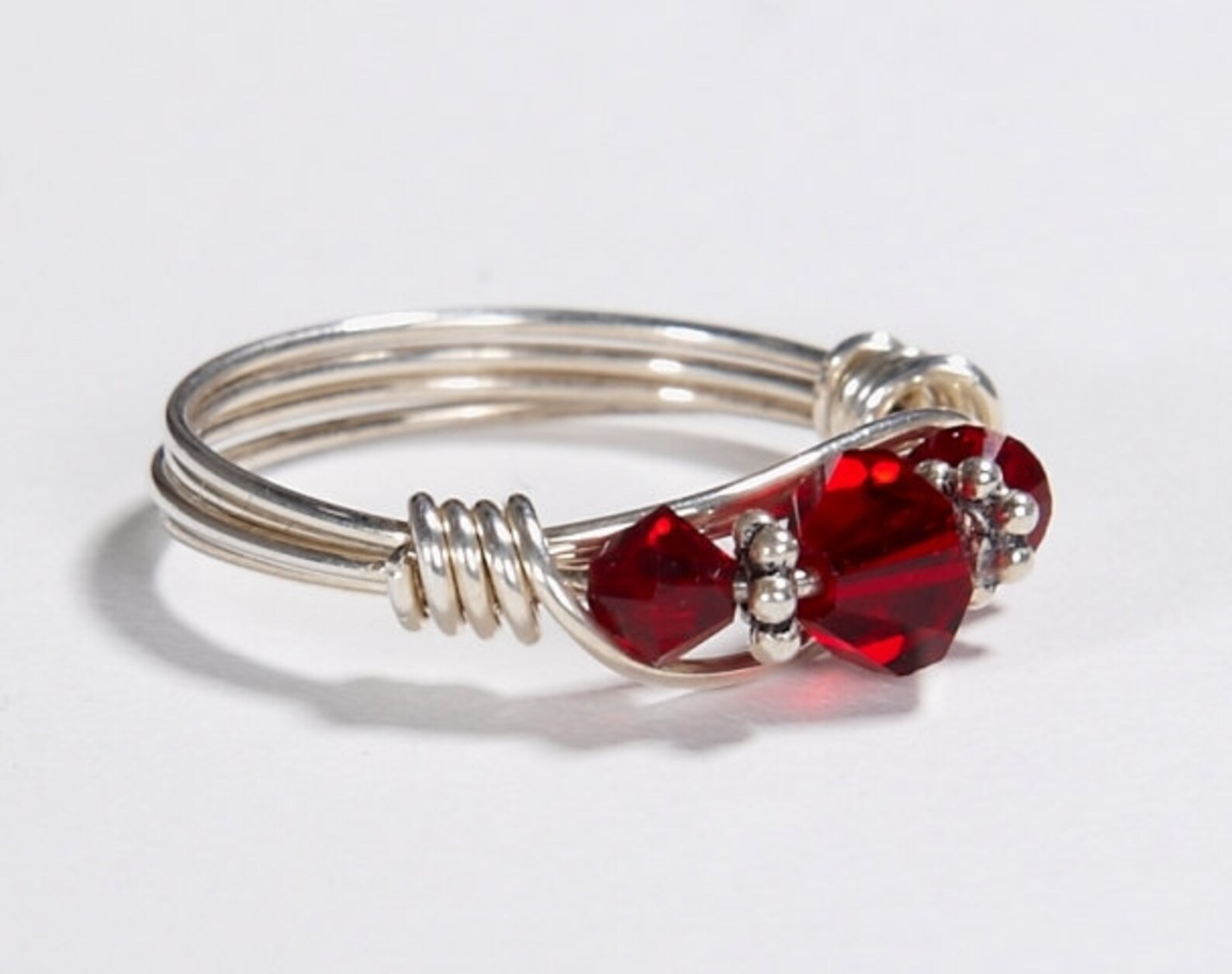 July Birthstone Ring: Handmade Sterling Silver July Birthstone | Etsy