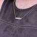 Thin Blue Line Necklace 14k Gold Rose Gold or Sterling Silver - Etsy
