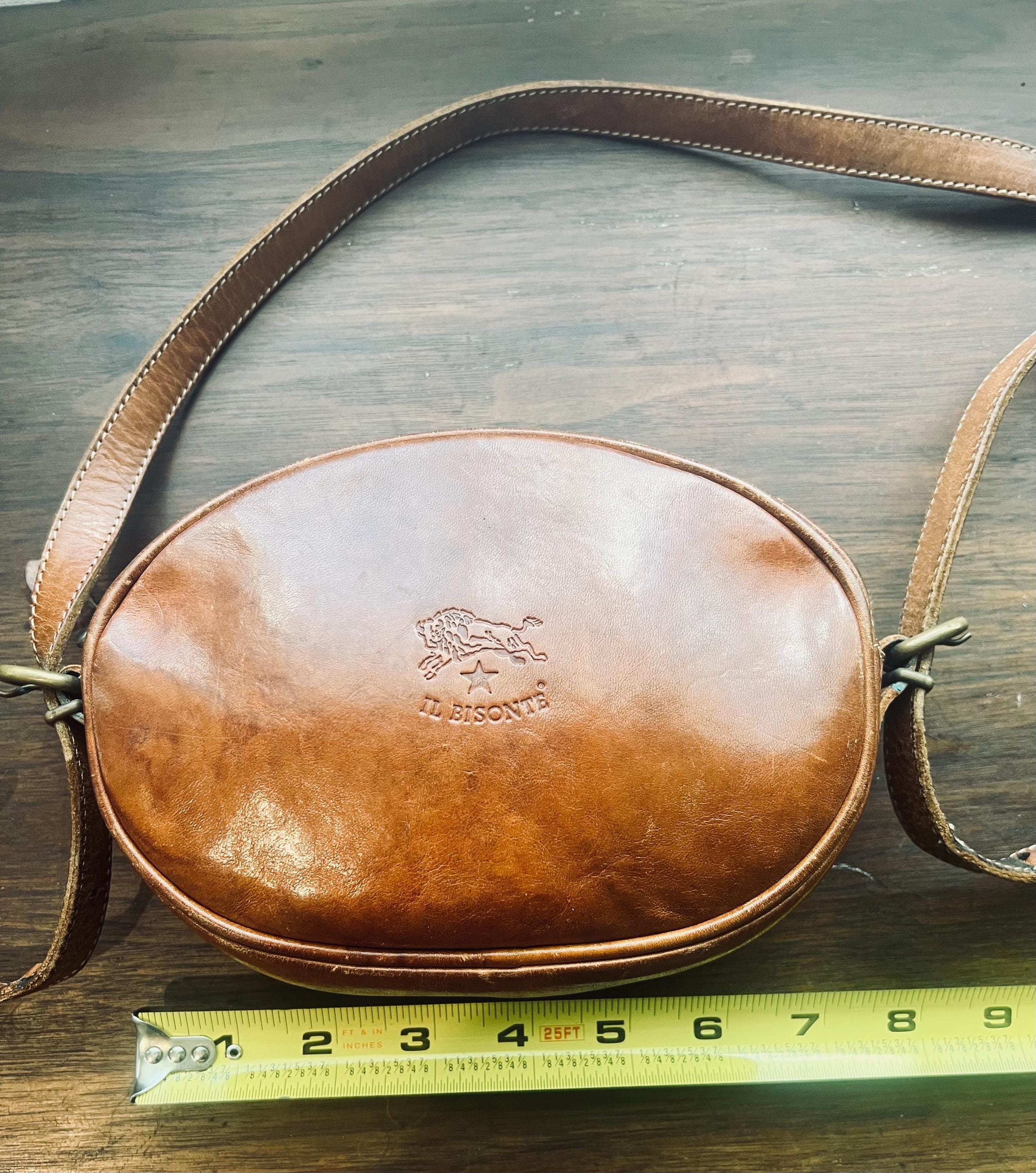 Vintage Il Bisonte Italian Leather Crossbody Bag - Etsy