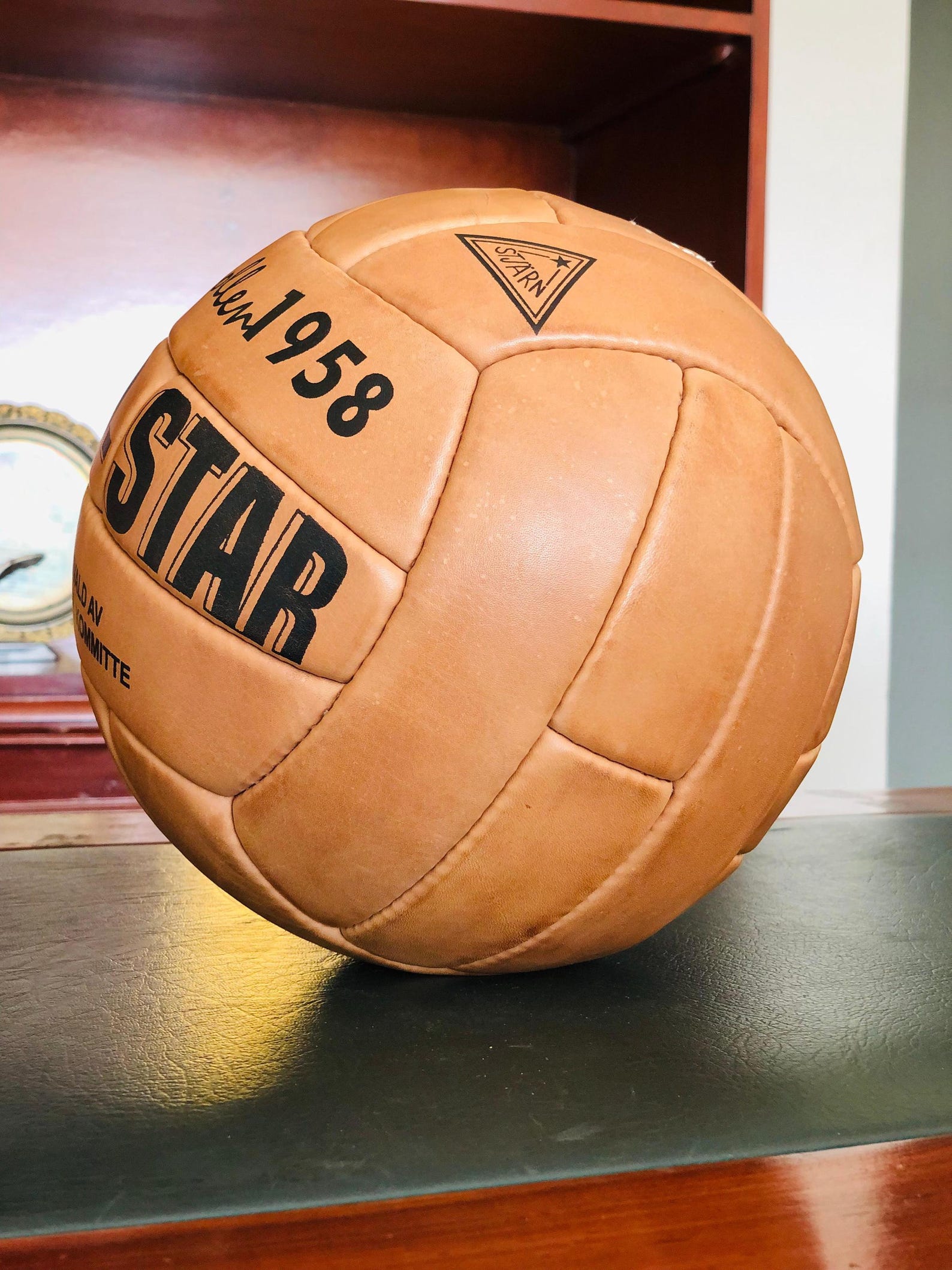 1958 FIFA World Cup Leather Soccer Ball: Vintage Tournament Style - Etsy