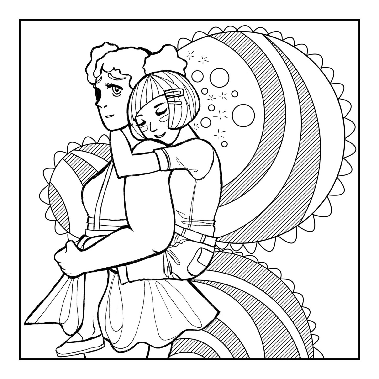 Sweet Girlfriends Coloring Book PDF 32 PAGES, Digital Download, LGBT ...