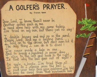 Golf prayers | Etsy