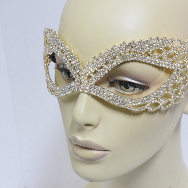 Rhinestone Mask - Etsy
