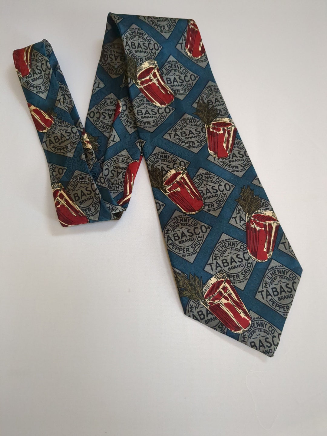 Tabasco Novelty Print Men's Tie and Hot Sauce Mcilhenny County Tabasco ...