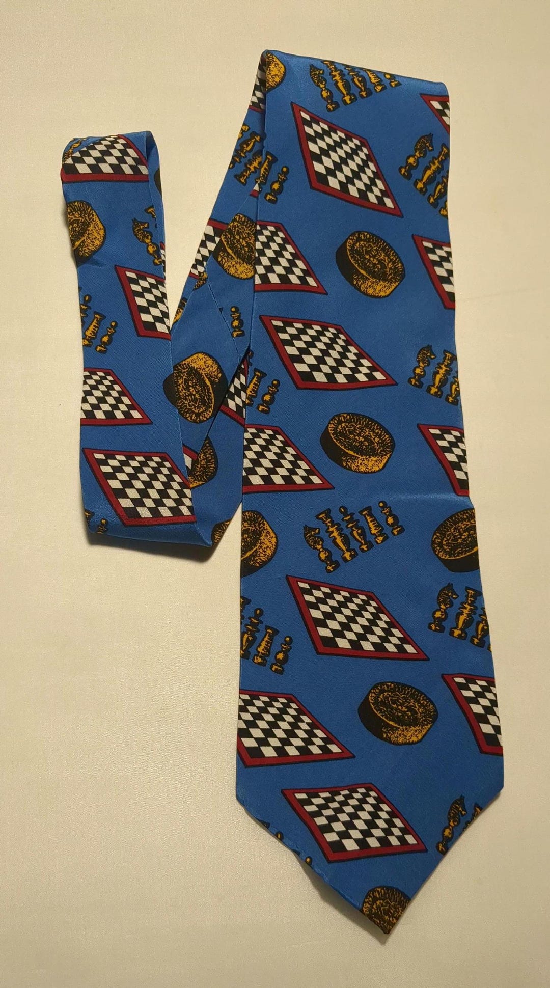 Chess Checkers Game Board Checkerboard Men's Ties Neckties - Etsy
