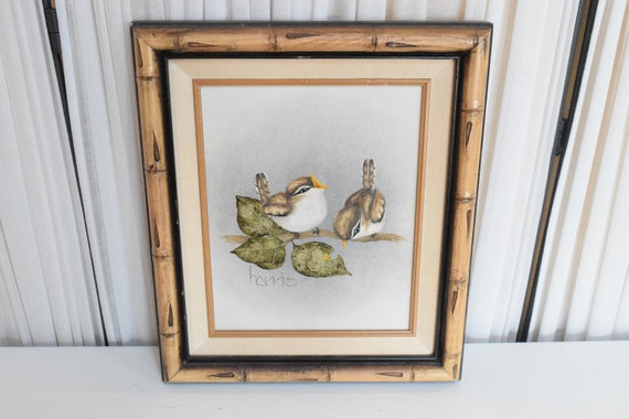 Original Oil Painting Birds by Peggy Harris Titled | Etsy