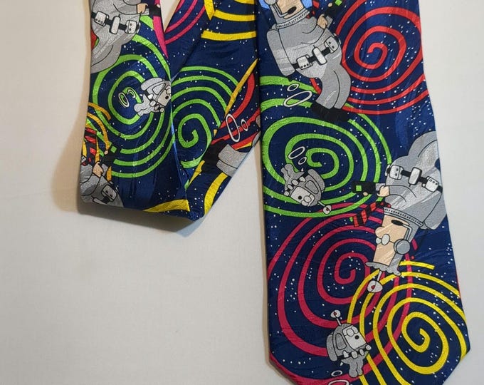 Cosmic Dilbert Men's Tie Cartoon Comic Silk Necktie Twilight Zone ...