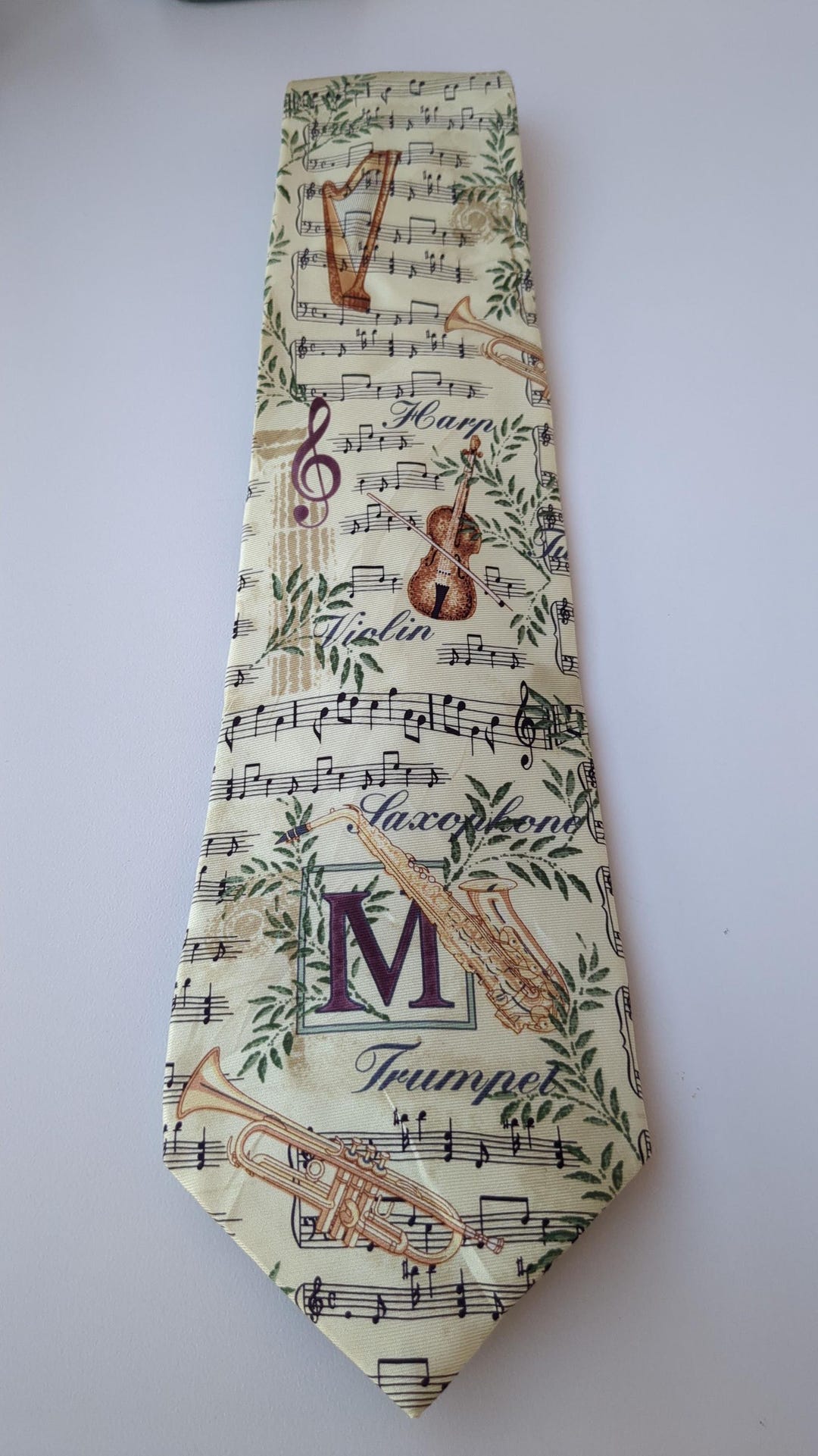 Musical Concerto Harp Trumpet Saxophone Violin Men's Ties Neckties - Etsy