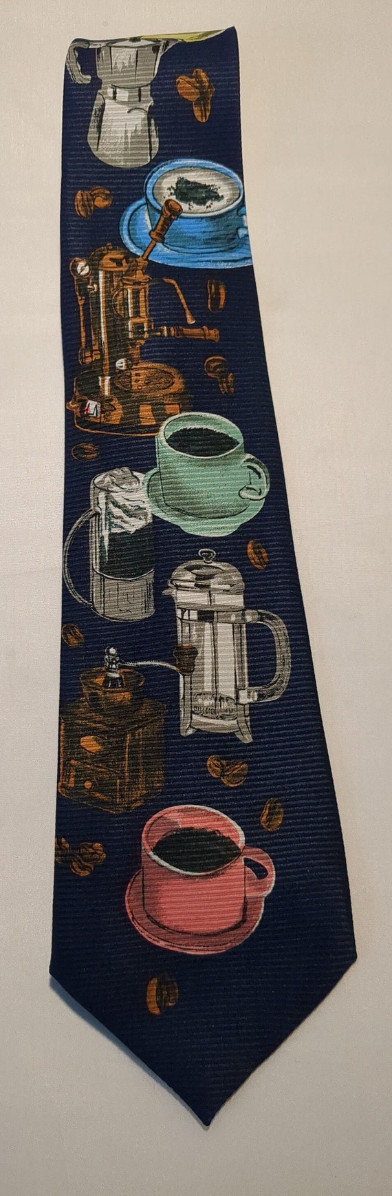 Coffee Lovers Necktie Espresso Cappuccino or Just Pla… - Gem