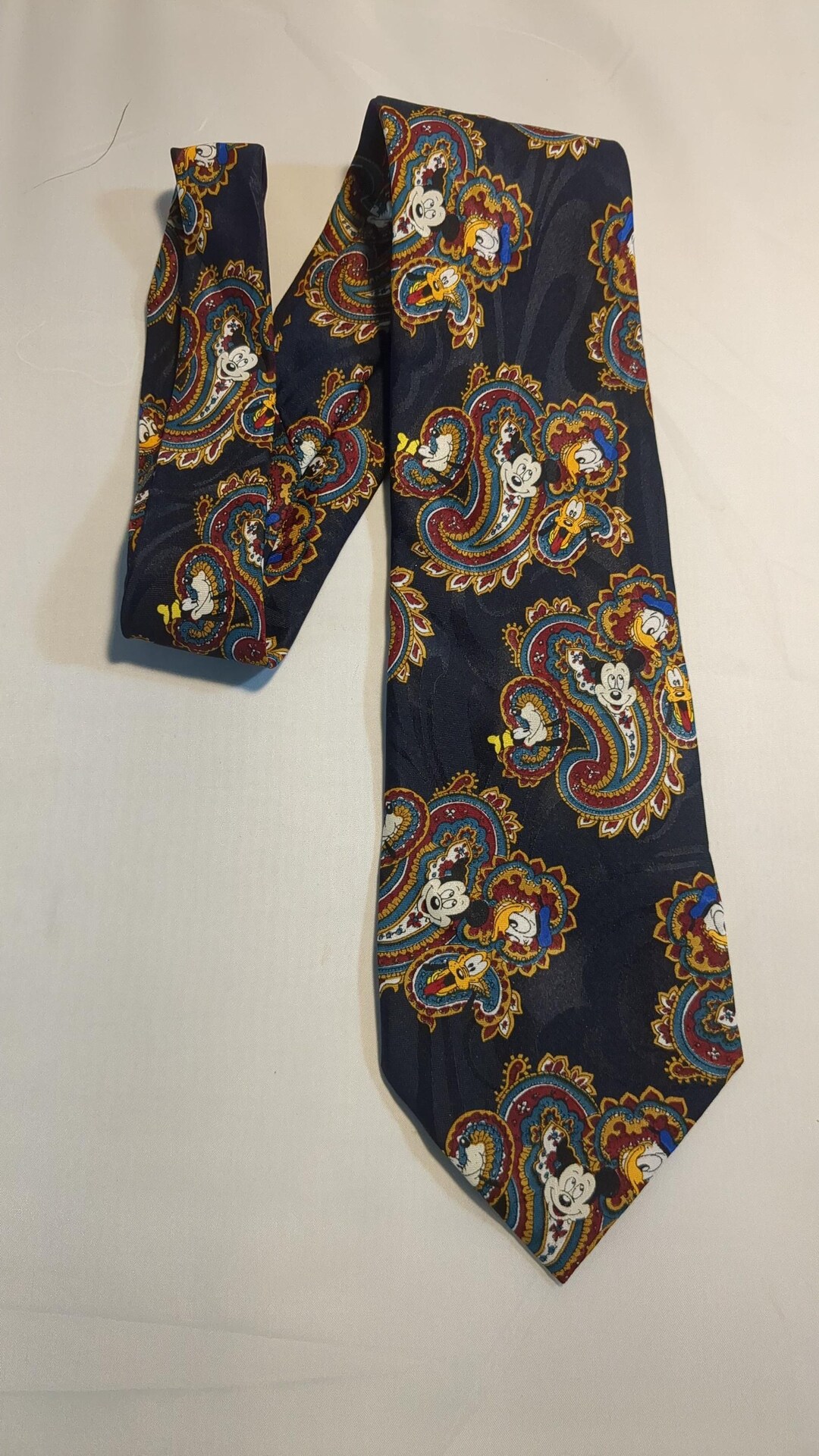 Disney Mickey Mouse Pluto Donald Duck and Goofy Repeated Men's Ties ...