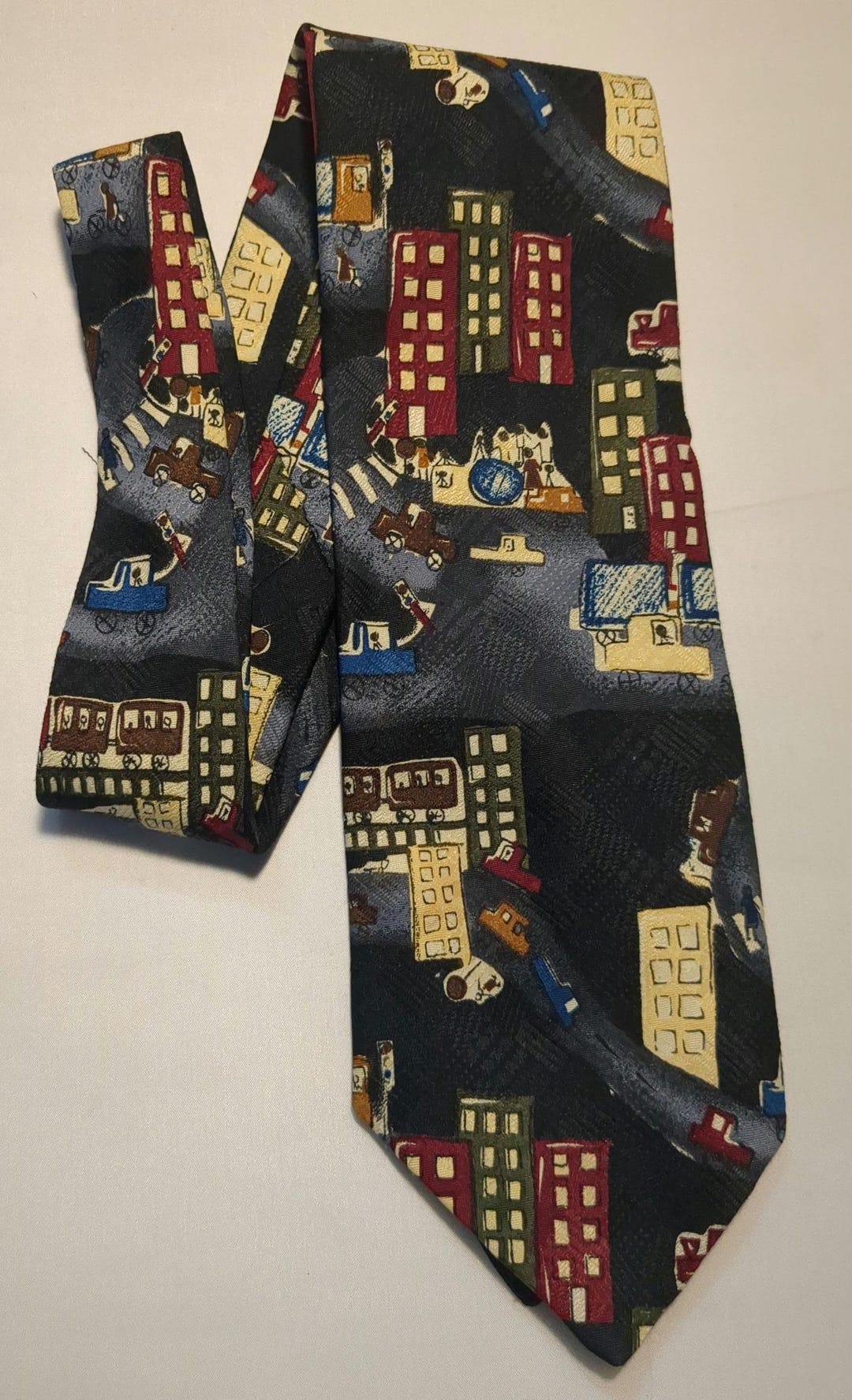 City Traffic Commute Cars Train Men's Ties Neckties - Etsy