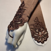 Long Lace Gloves, Point Over Hand - Etsy