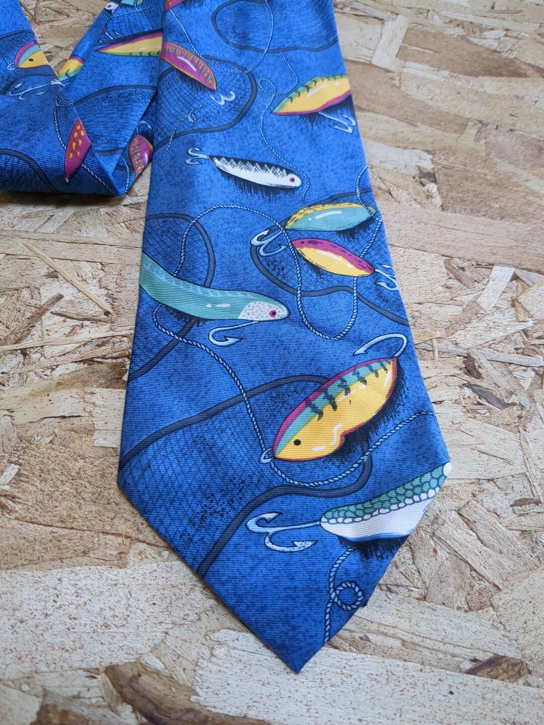 Fishing Lures Nets Fly Fishing Water Sports Men's Ties Neckties - Etsy