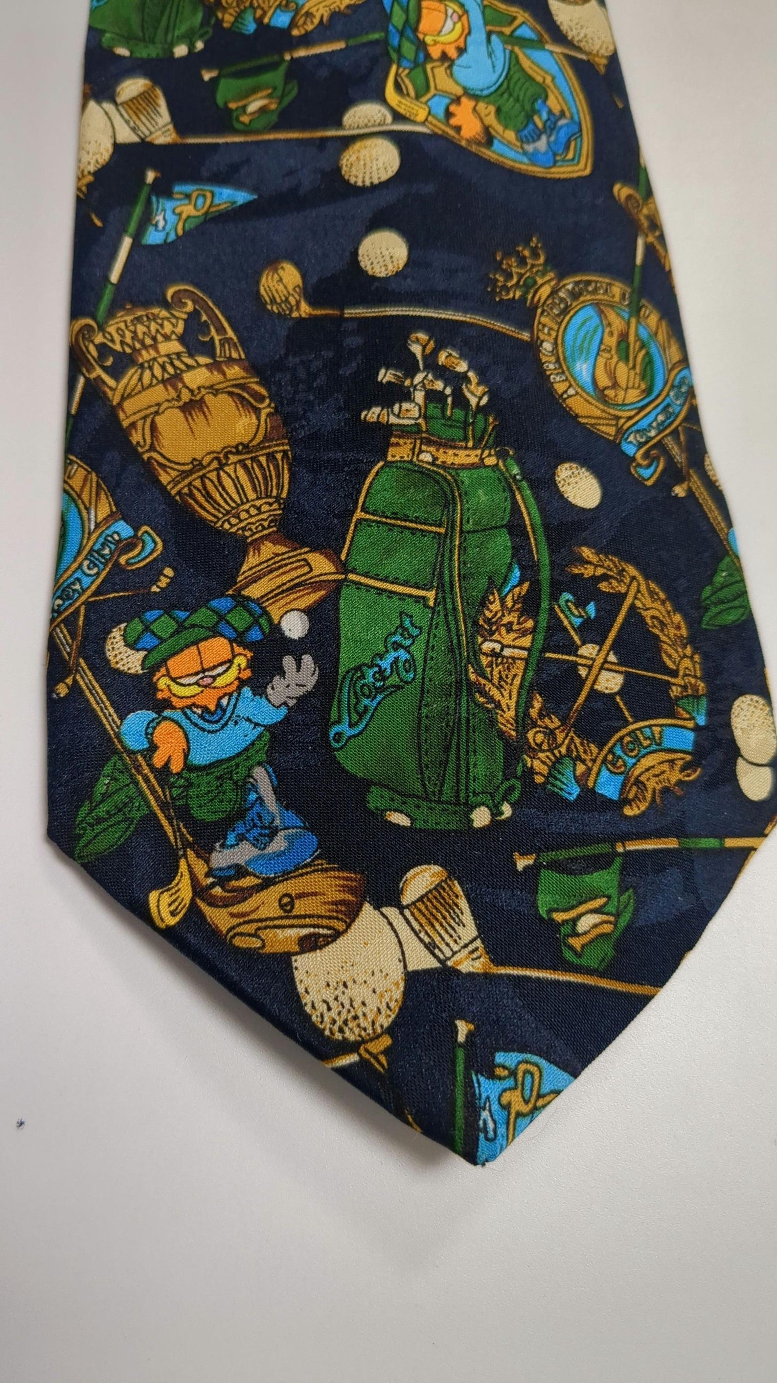 Garfield Golfing Addiction Tie Men's Ties Neckties - Etsy