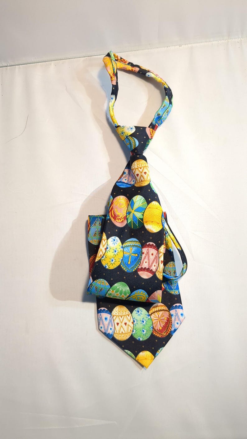 Colorful Easter Eggs Zipper Necktie - Etsy