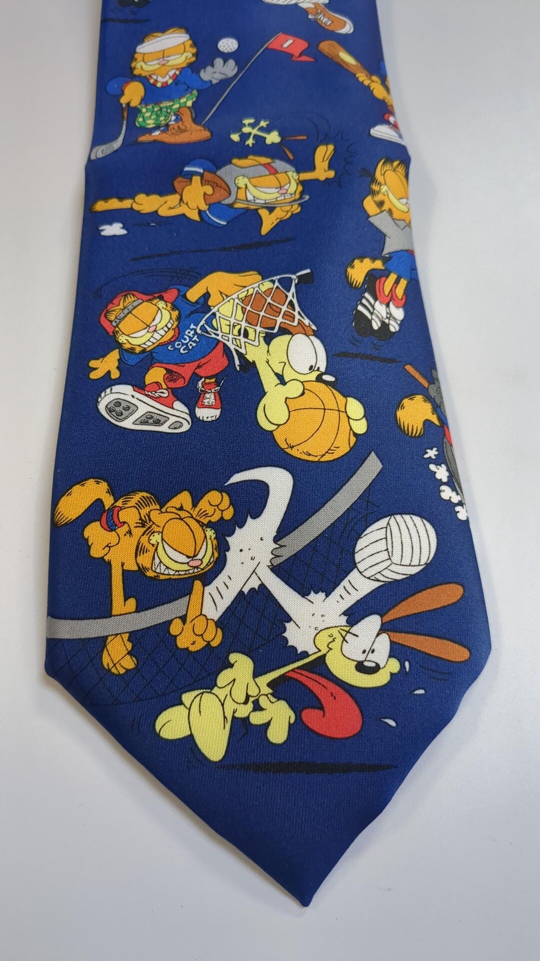 Garfield the Cat Sports Fan Sports Coach Ralph Marlin Tie Men's Ties ...