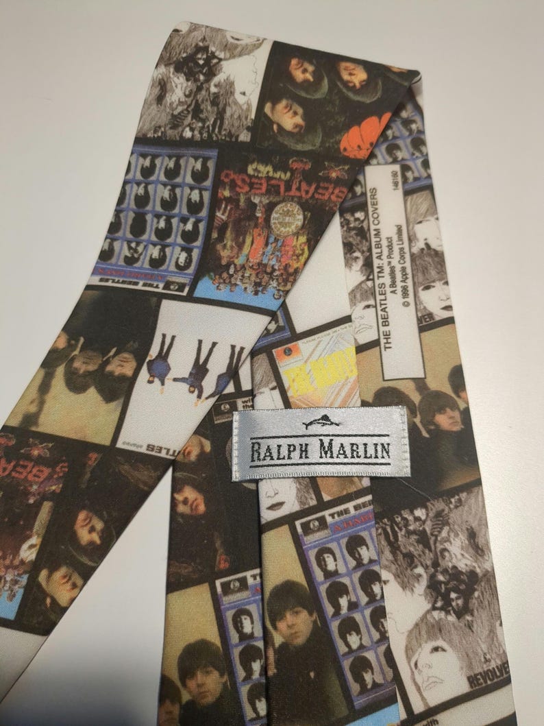 The Beatles Necktie 1996 Beatles Album Covers by Ralph Marlin the Fab 4 ...