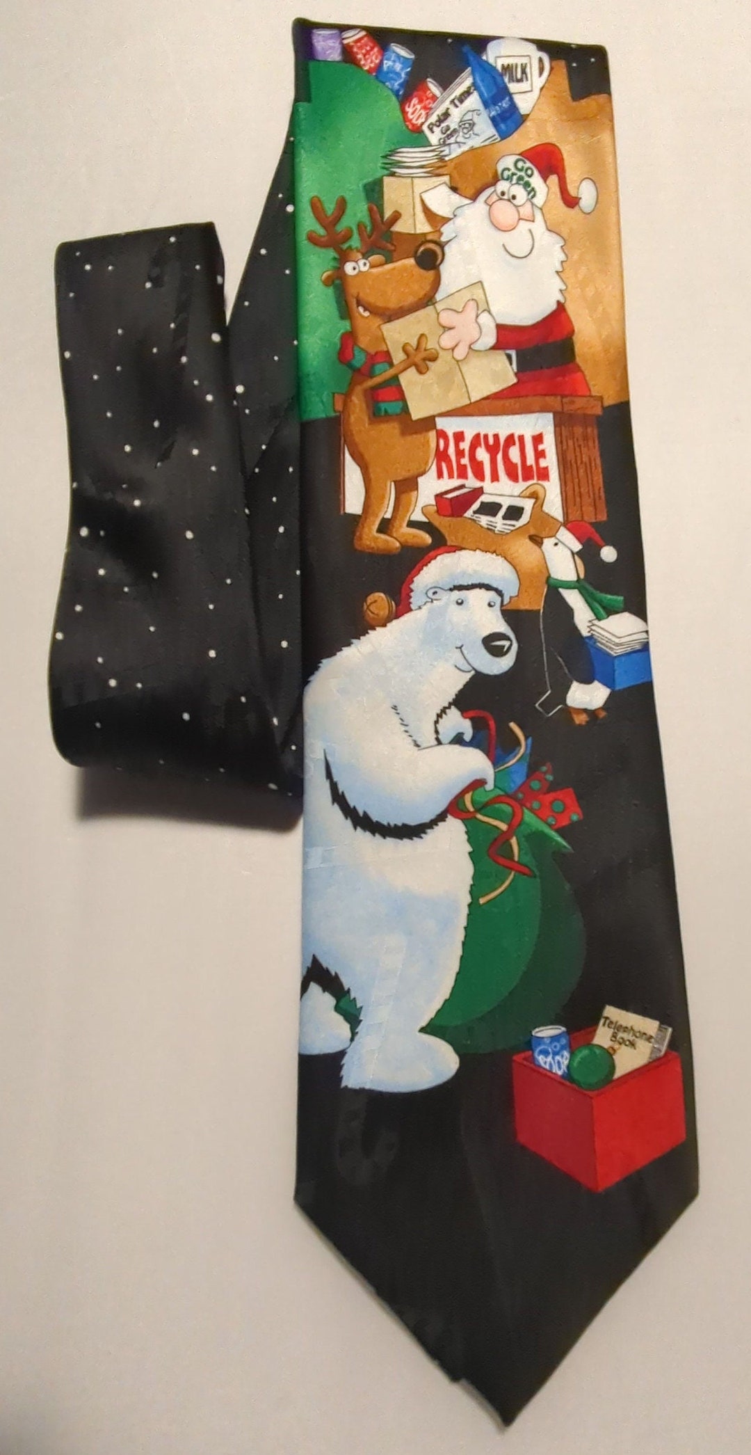 Recycling Santa Go Green Polar Bear Penguin and Reindeer Making Sure ...