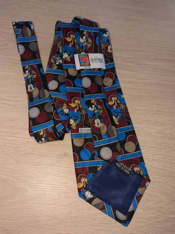Disney Character Necktie with Mickey Mouse Donald Duc… - Gem