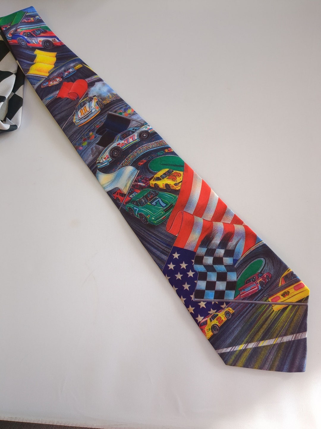 Checkered Flag Racing Men's Ties NASCAR Racing Silk Necktie - Etsy