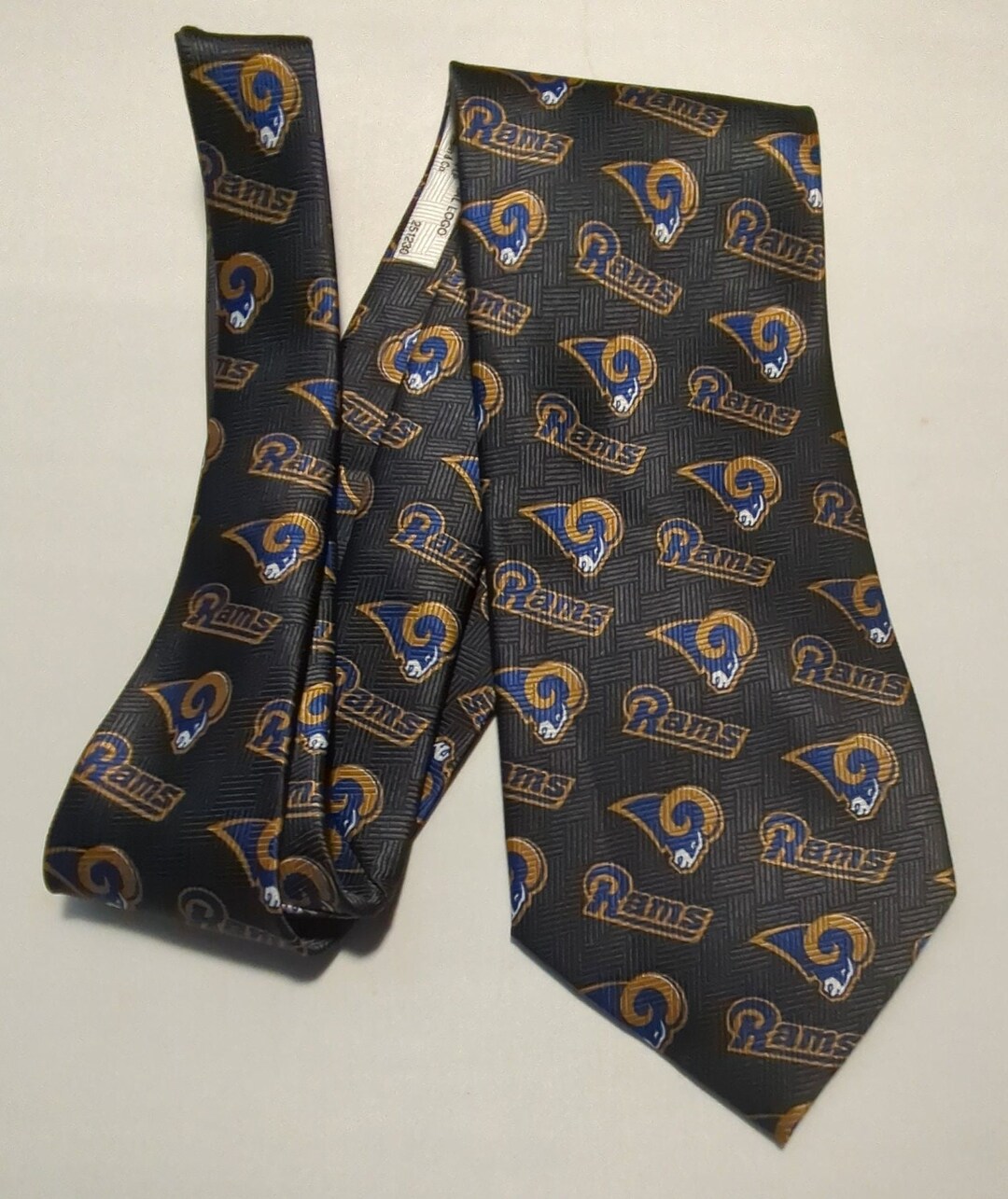 Saint Louis Rams Throwback Football Necktie Mens Novelty Necktie Blue ...