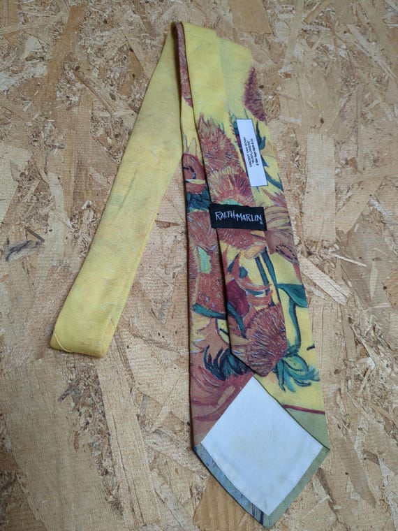 Van Gogh tie Sunflowers tie Flower tie Gardener tie A… - Gem