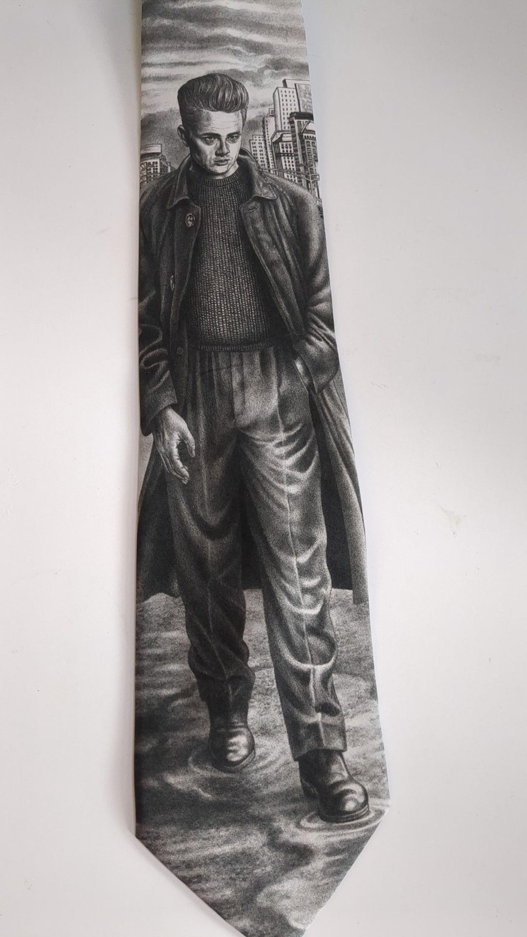 James Dean Noir Monochromatic Ralph Marlin Tie Men's Ties Neckties - Etsy