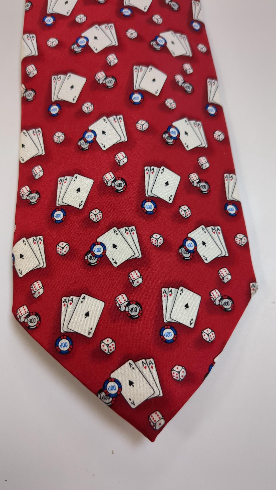 Cards Dice Poker Chips Tango Tie Men's Ties Neckties - Etsy