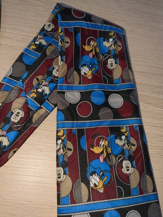 Disney Character Necktie with Mickey Mouse Donald Duc… - Gem