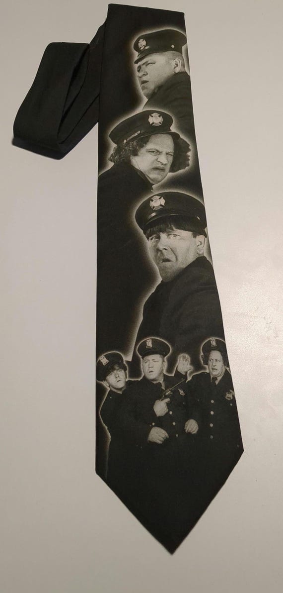 Three Stooges "Police Stacked" Vintage Ties by Ralph … - Gem