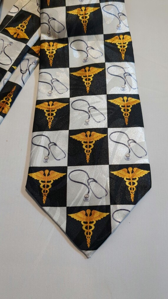 Doctor Stethoscope Caduceus Steven Harris Tie Men's T… - Gem