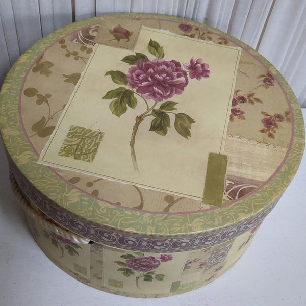 Vintage Hat Box - Etsy