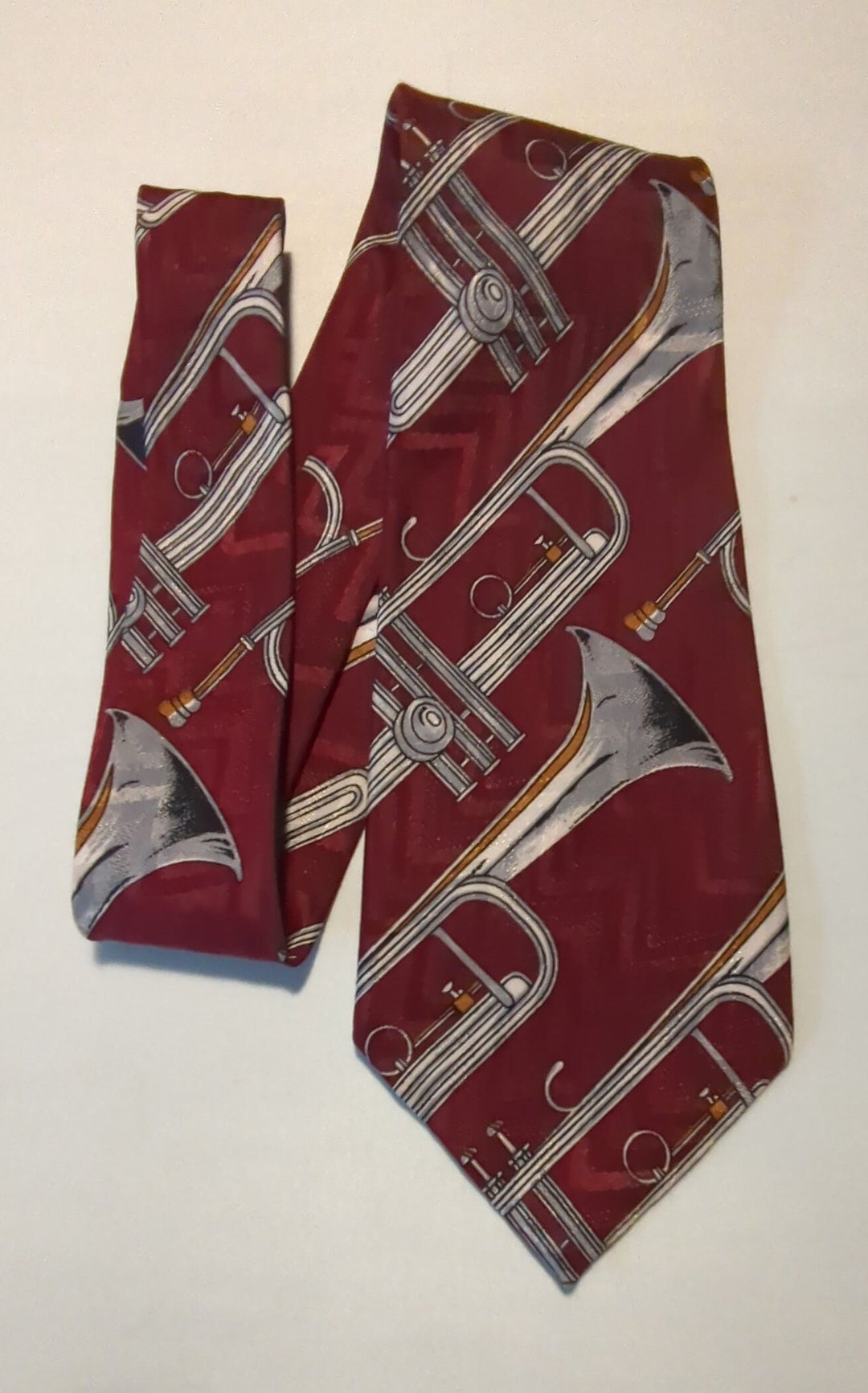 Trumpet Player Brass Section Trumpet Voluntary and Revelry Necktie ...