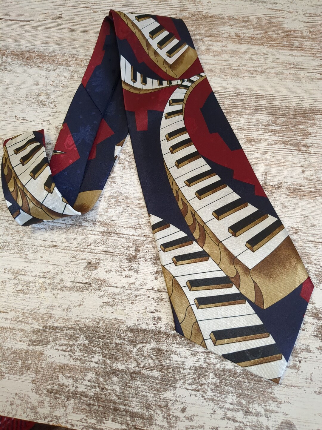 Piano Keyboard Novelty Men's Tie Piano Player Keyboard Player Organ ...