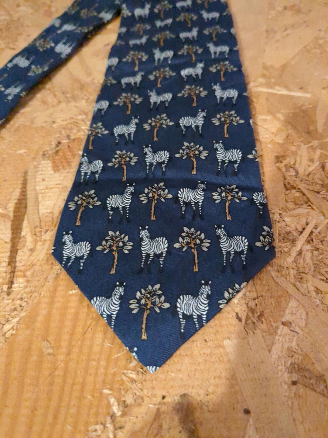 Zebra Tie Savanna Tie Navy Tie Men's Ties Ties Neckties - Etsy