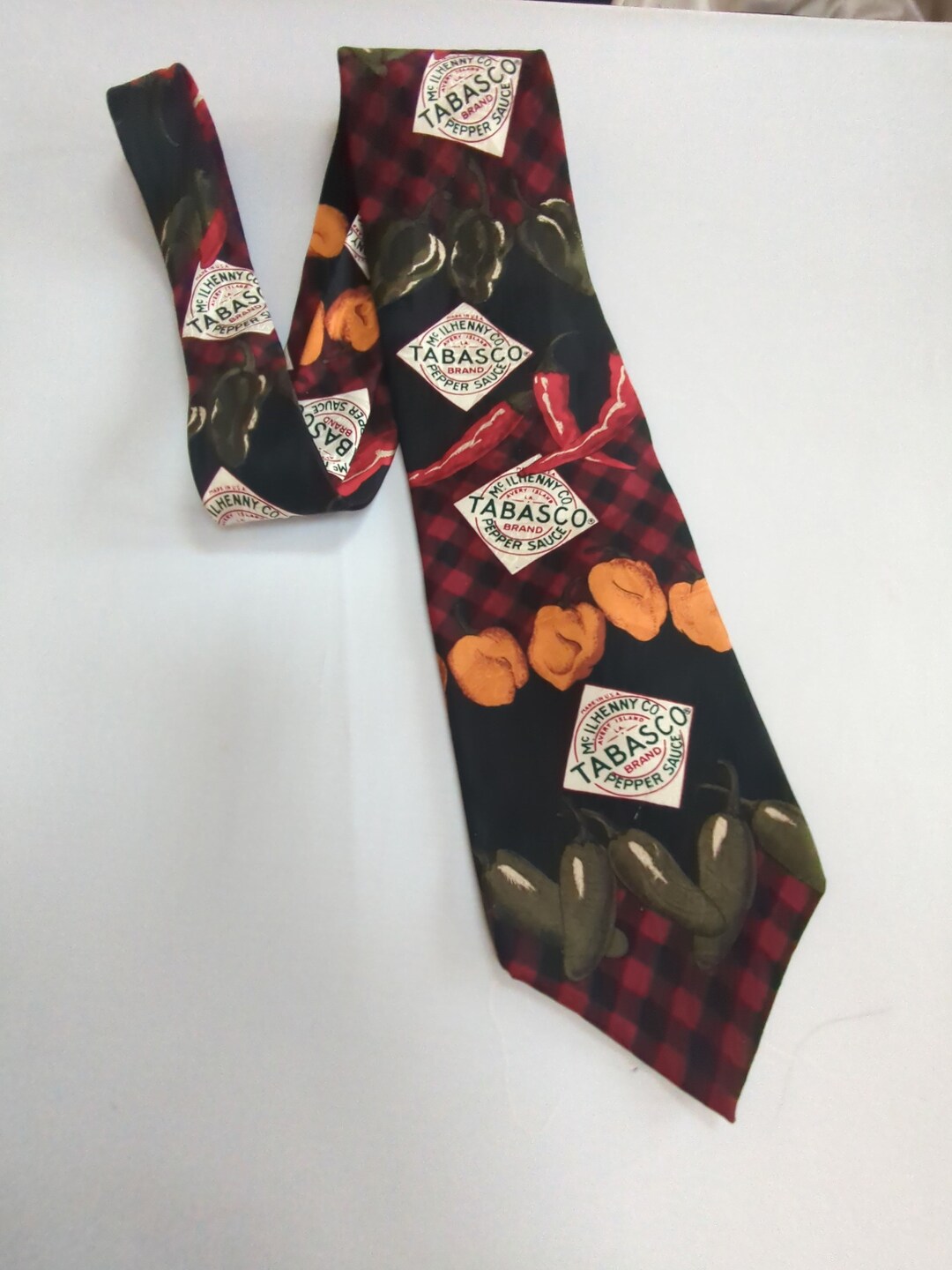 Tabasco Novelty Print Men's Tie and Hot Sauce Mcilhenny County Tabasco ...