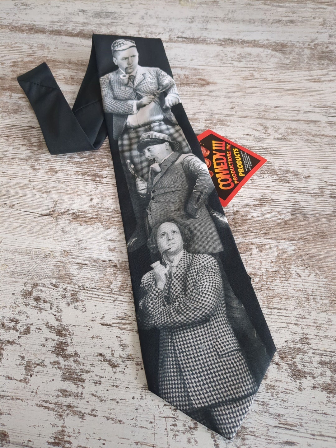 The Three Stooges Detectives Novelty Necktie Features Moe Larry and ...
