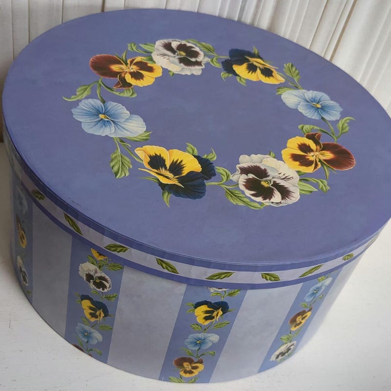 Victorian Hat Box - Etsy