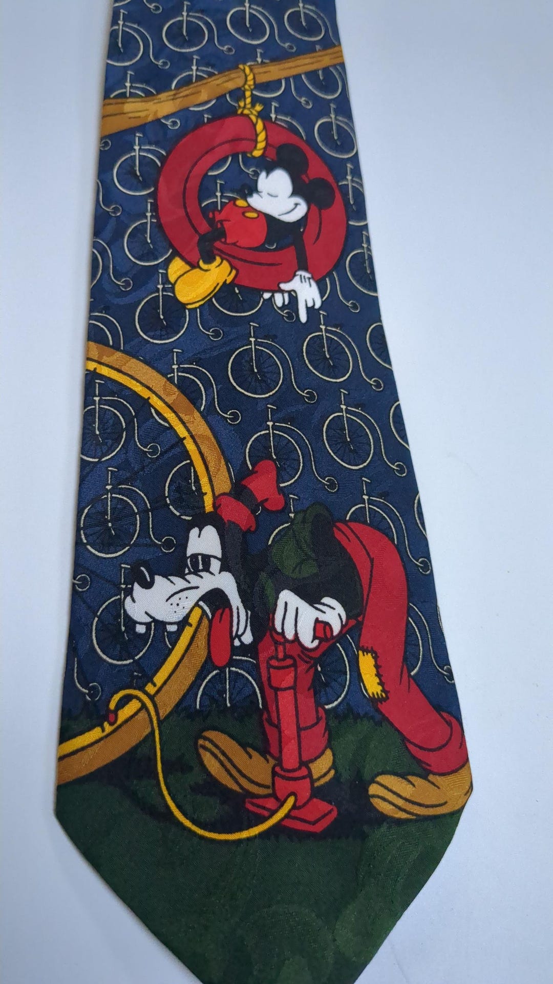 Disney Mickey Mouse Goofy Bicycle Men's Ties Neckties - Etsy