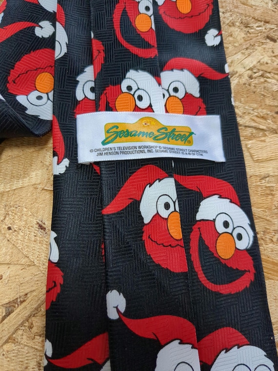 Christmas Sesame Street Elmo Wearing Santa Hat Tie Me… - Gem