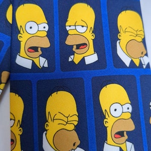 The Many Faces of Homer Simpson Doh! Men's Necktie - Etsy