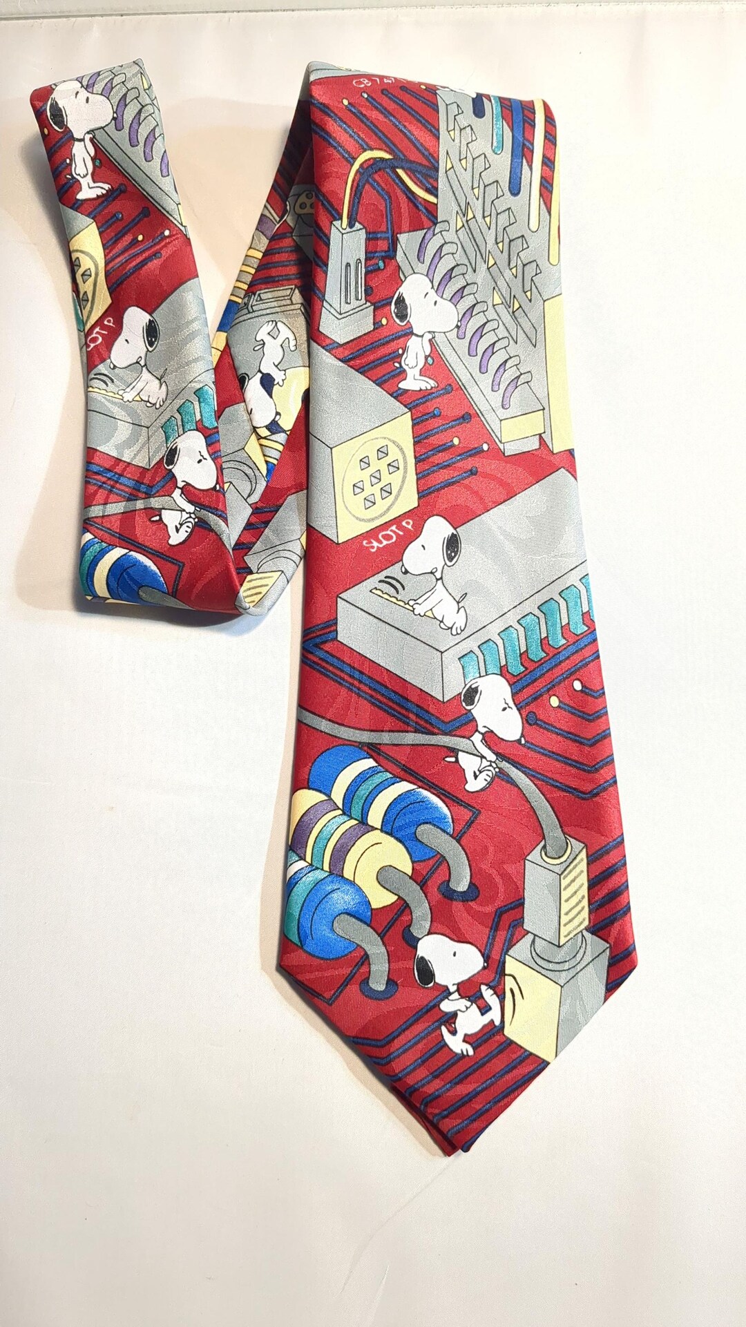 Snoopy the Computer Geek Necktie - Etsy