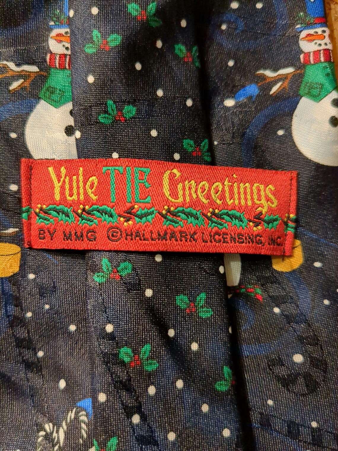 Snowmen in Windy Snowstorm Design Tie Novelty Necktie Men's Christmas ...