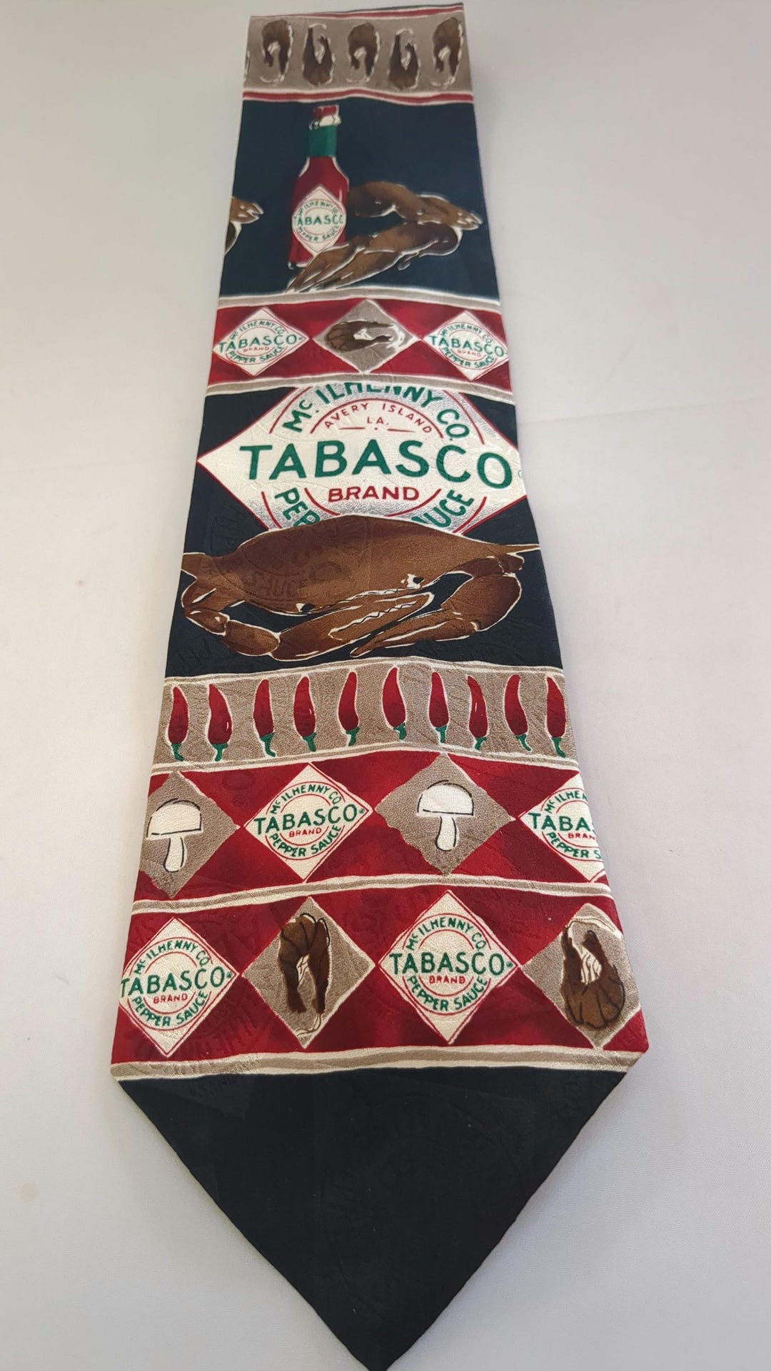 Tabasco Novelty Print Men's Tie and Hot Sauce Mcilhenny County Tabasco ...