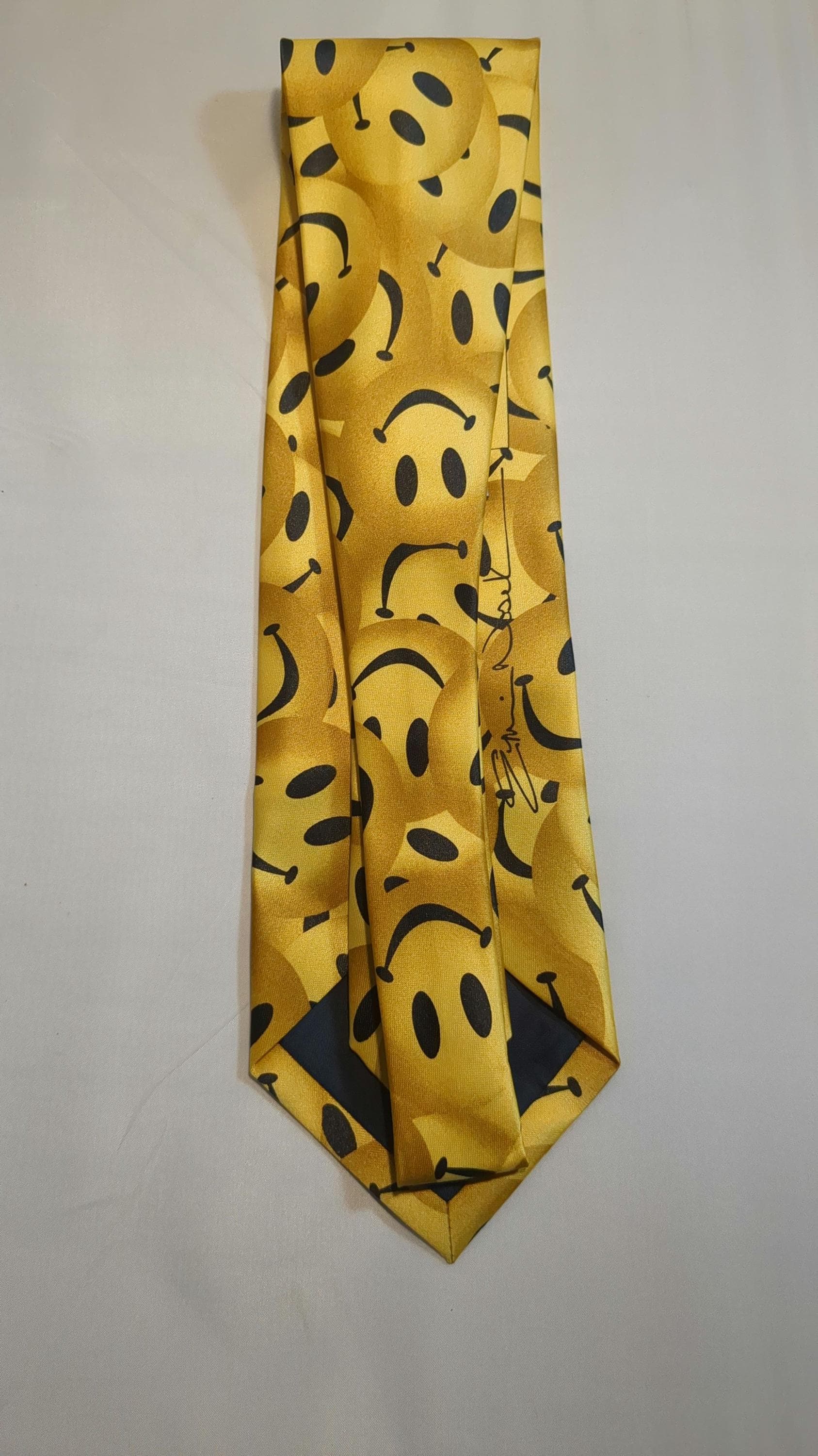 Smile Emoji 'just Smiley' Ralph Marlin Tie Men's Ties Neckties - Etsy