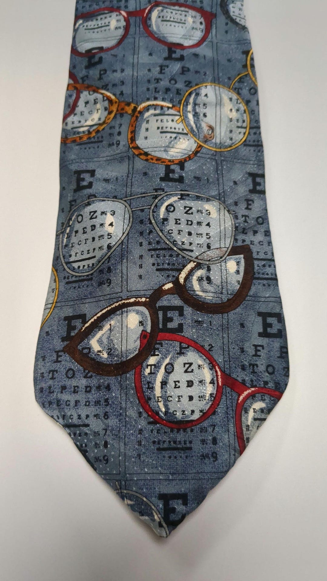 Vision Exam Eye Chart Glasses Novelty Necktie Eye Doctor Optometrist ...