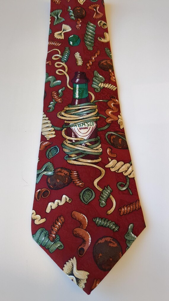 Pasta Shapes Tabasco Sauce Tie Men's Ties Neckties - Gem