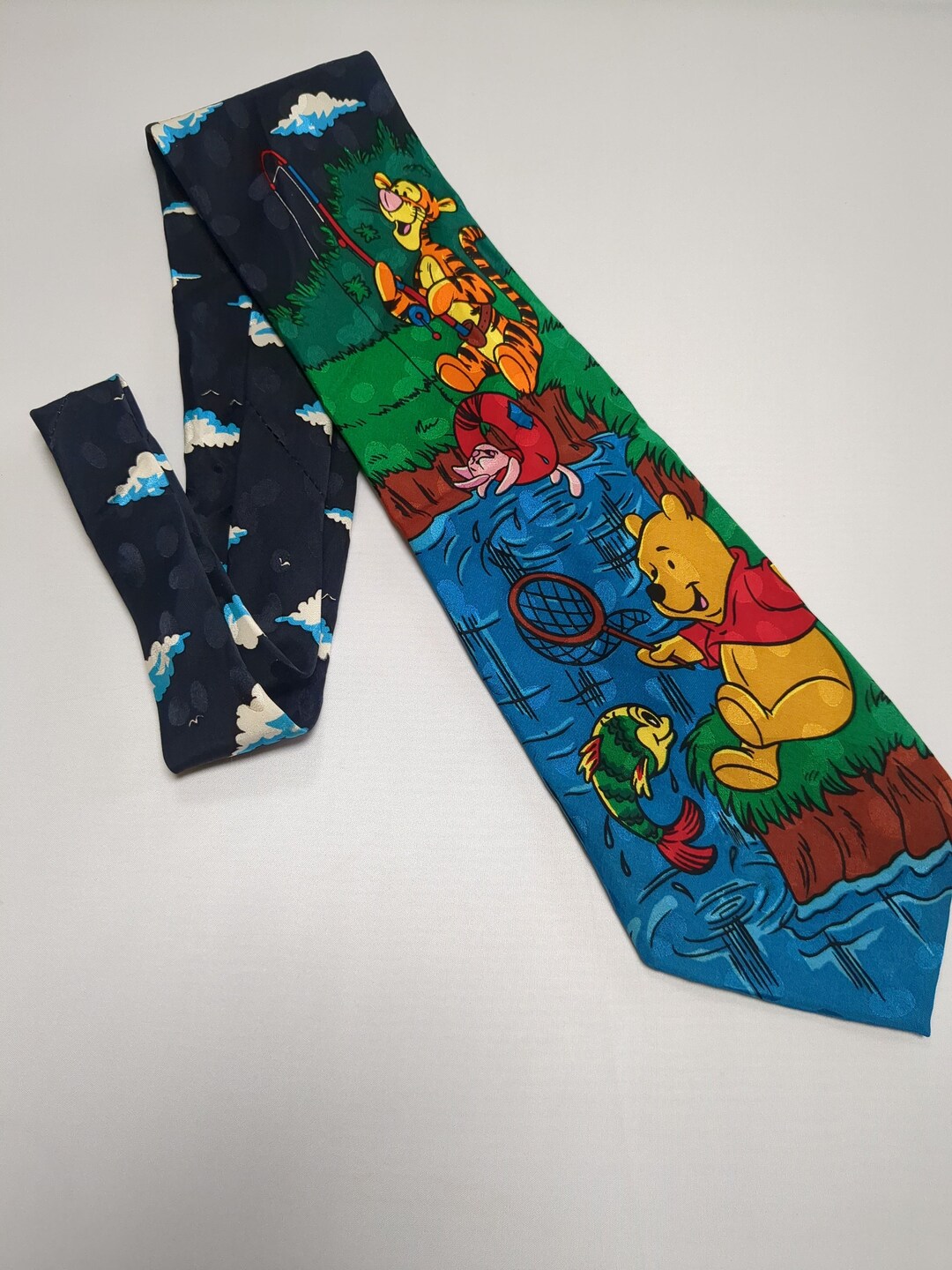 Winnie the Pooh Tigger and Piglet Fishing Collectors Tie - Etsy
