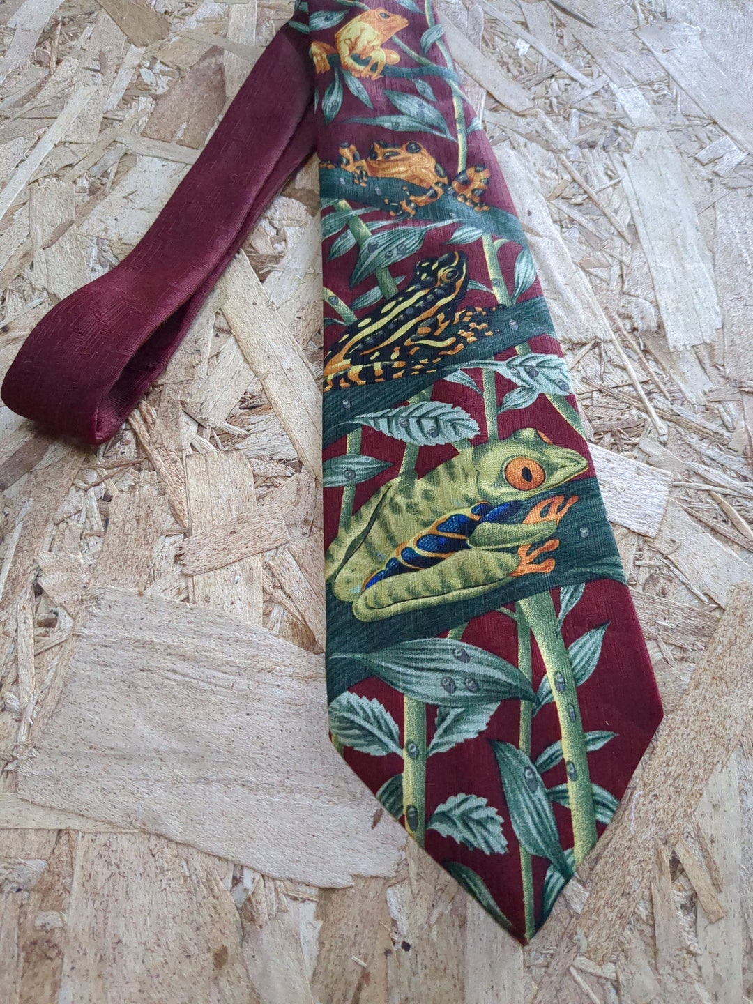 Frog Necktie Frogs Necktie by Marc Dennis Bruce's Rain Forest - Etsy
